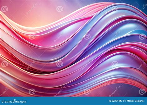 Aesthetic Gradient Wave Design With Soft Pastel Colors Pinks Reds Purple Generative Ai
