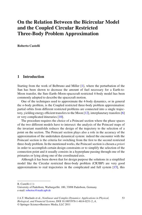 Pdf On The Relation Between The Bicircular Model And The Coupled
