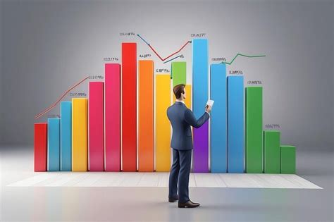 Visualizing Success Business Profit Presentation In 3d Illustration