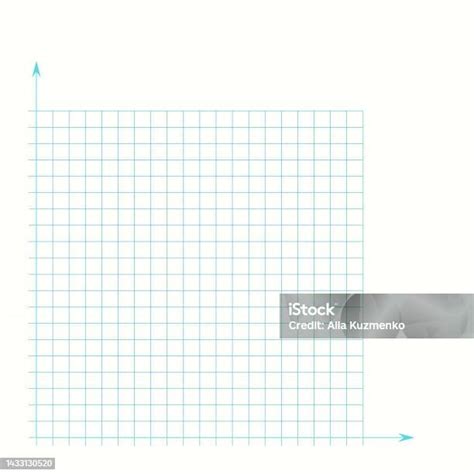 Grid Paper Mathematical Graph Cartesian Coordinate System With Xaxis Yaxis Squared Background