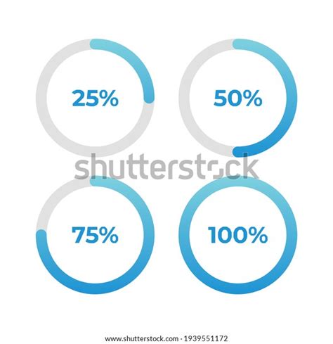 Circular Progress Loading Bar Vector Progress Stock Vector Royalty Free Shutterstock