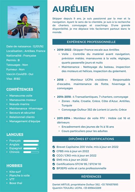 Comment Avoir Un Bon Cv Marin Modèle Et Conseils Capt N Boat Le Blog