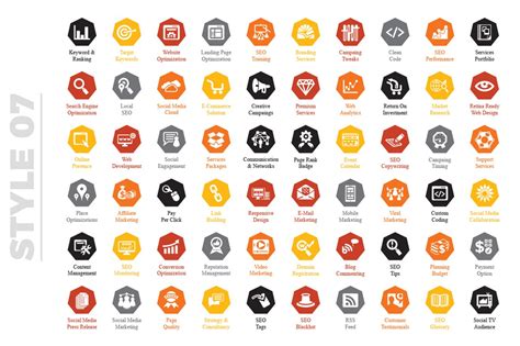 SEO Icon Set Inventicons