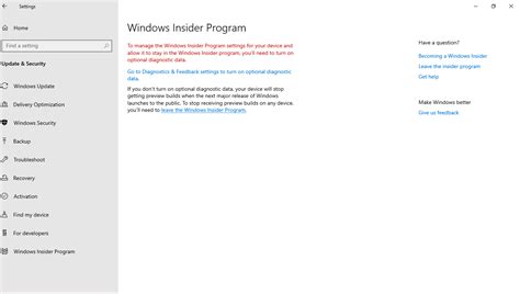 Why I Cant Join Windows Insider Program Microsoft Community