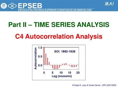 Ppt Part Ii Time Series Analysis C4 Autocorrelation Analysis