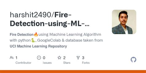 GitHub harshit Fire Detection using ML Algorithms 𝗙𝗶𝗿𝗲 𝗗𝗲𝘁𝗲𝗰𝘁𝗶𝗼𝗻using Machine Learning