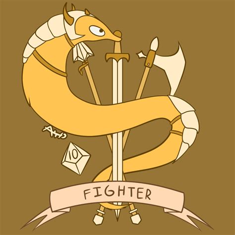 [oc] [art] Oh Fighter Worm On A String R Dnd