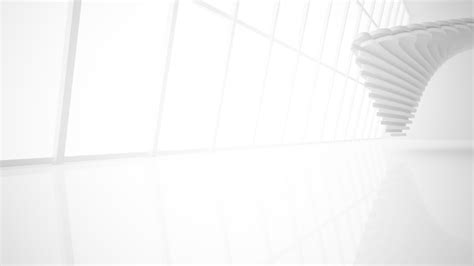 Premium Photo Abstract White Parametric Interior With Window 3d Illustration And Rendering