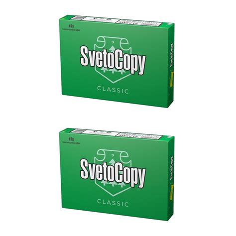 SvetoCopy Бумага Classic А4, марка С, 80 г/м2, 500 листов, 2 уп. купить ...