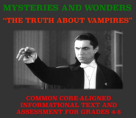 Reading Comprehension Passage And Assessment The Truth About Vampires