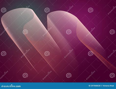 Illustration Volumetric Spiral Wave Pattern Royalty Free Cartoon CartoonDealer