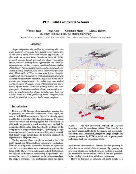 Point Completion Network