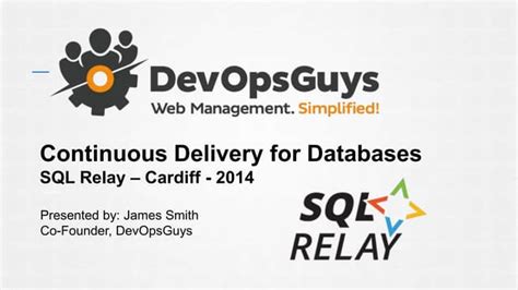 Continuous Delivery For Databases Ppt