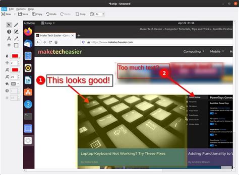 how to take and annotate screenshots with ksnip in linux make tech easier