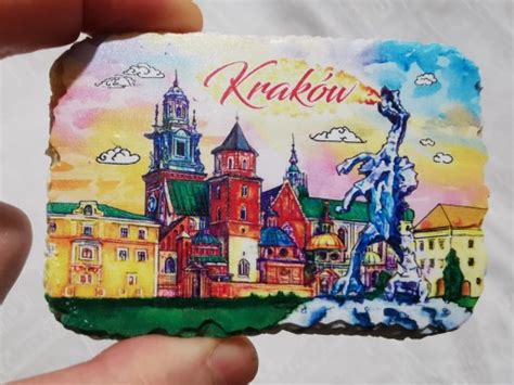 Magnes na lodówkę malowidło smok wawelski Kraków Dąbrowa Kup teraz