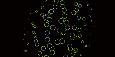 Dark Green Yellow Vector Pattern With Circles 1958111 Vector Art At Vecteezy