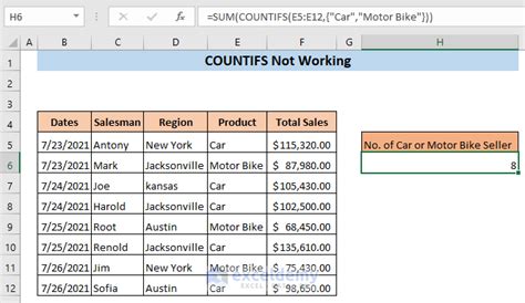 excel countifs not working 7 causes with solutions exceldemy
