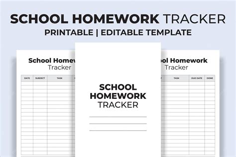 Premium Vector School Homework Tracker