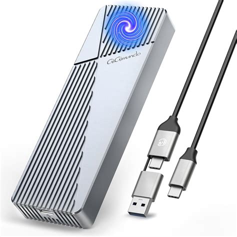 Jp Gigimundo 40gbps超高速 M 2 Nvme Ssd外付けケース内蔵冷却ファン付き Thunderbolt 4 3 Usb4 3 2 3 1 3 0 2