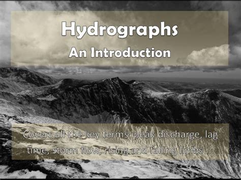 Hydrographs An Introduction Teaching Resources