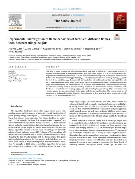 Pdf Experimental Investigation Of Flame Behaviors Of Turbulent