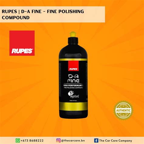 D A Fine Fine Polishing Compound The Car Care Company