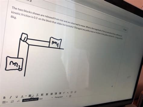 Solved The Two Blocks Shown Are Released From Rest And Are Chegg Com