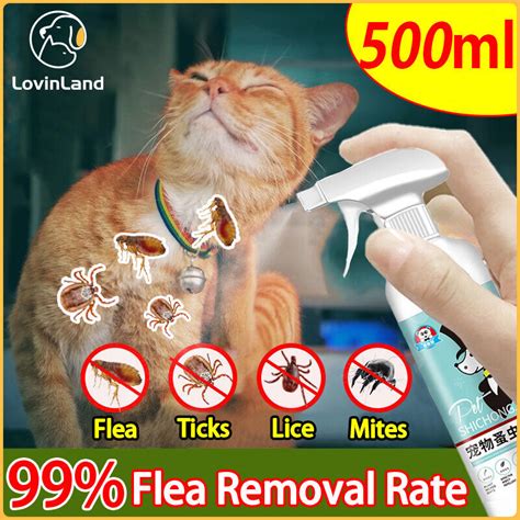 【3 Seconds To Kill Ticks】tick And Flea Killer 500ml Universal For Cats