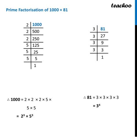 Find The Prime Factorisation Of These Numbers Without Multiplying