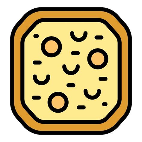 Menú Khachapuri Icono Contorno Vector Pan De Comida Cocina De Cocina