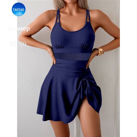 Купальник слитный Женский грязно голубой размер 46 48 Плавание Высокая Китай Капюшон Другое