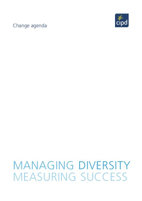 Pdf Managing Diversity Measuring Success