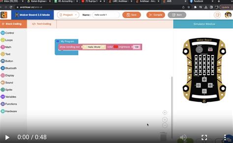 Printing Hello World On AMS AI Avishkaar Project