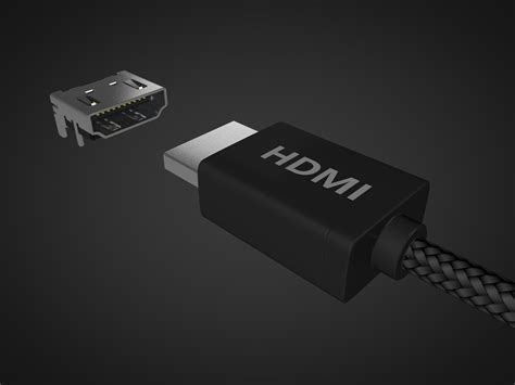 Modèle 3d De Connecteur Hdmi Mâle Et Femelle Turbosquid 1495484