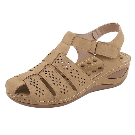 Semimay Womens Wedge Flip Flops Summer Comfortable Platform Bohemia