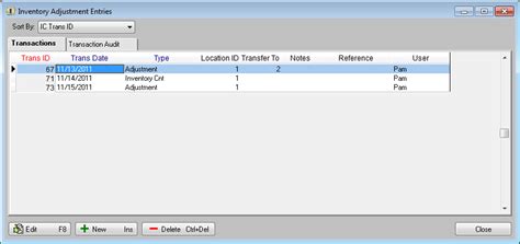 Updatingmodifying Inventory Quantities