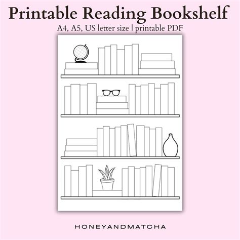 Bookshelf Printable Template Books To Read Books Ive Read Book