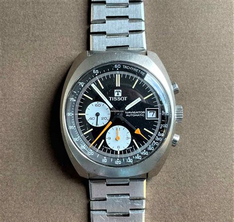 Tissot Vintage Navigator Ref 45501 Cal 1341 Reverse Panda For 2244
