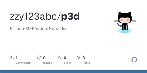 github zzy123abc p3d pseudo 3d residual networks