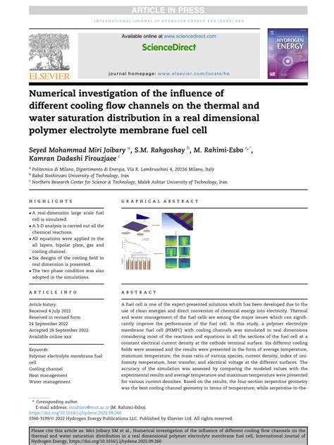 Pdf Numerical Investigation Of The Influence Of Different Cooling