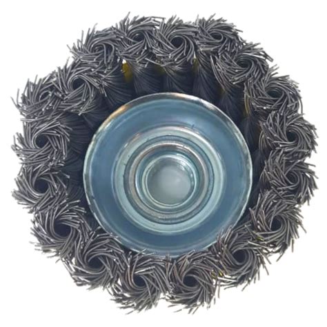 Escova De Aço Trançado Eixo M14 3 75 Mm Fertak Fullstock