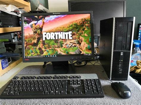 Fortnite Gaming PC I5 8gb RAM Full Set Up WI FI Monitor Keyboard