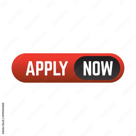 Apply Now Job Submit Button Icon Vector Apply Now Button Stock Vector