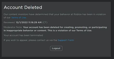 My Account Was Deleted For Me Downloading A Roblox Game File That
