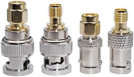 DollaTek Lot De 4 Connecteurs RF Coaxiaux BNC Vers SMA Adaptateur SMA