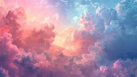 Ethereal Cloud Layers Premium Ai Generated Image