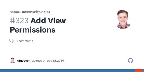 Add View Permissions · Issue 323 · Netbox Communitynetbox · Github