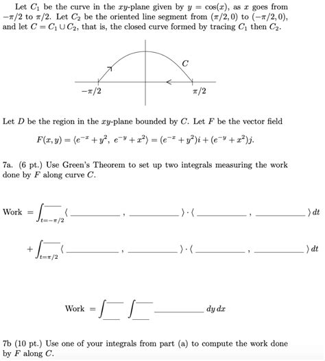 solved let ci be the curve in the xy plane given by y
