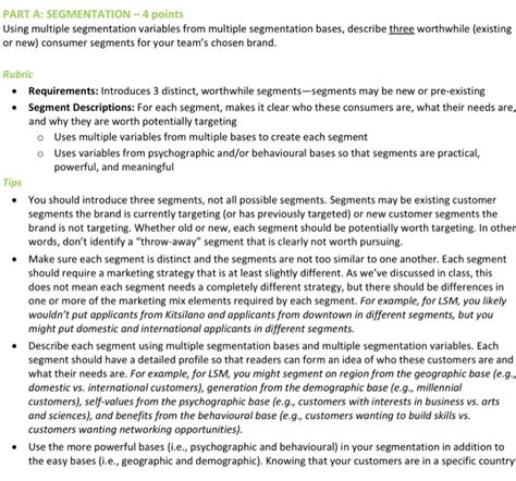 Solved Part A Segmentation Using Multiple Segmentation Chegg Com