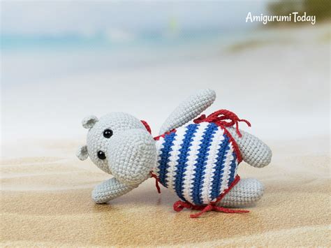 Hippo In Swimsuit Crochet Pattern Amigurumi Today